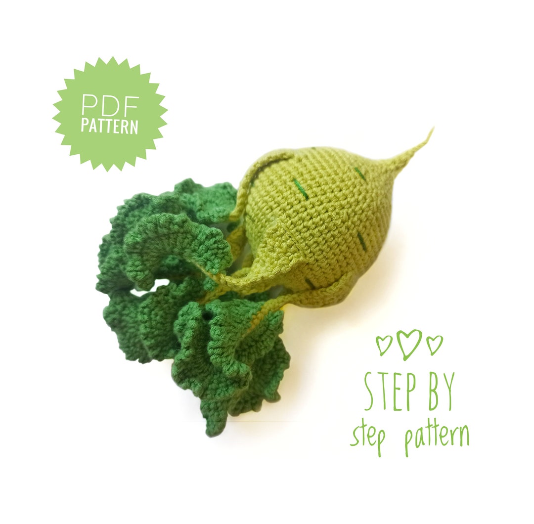 KOHLRABI CABBAGE Crochet Pattern Crochet Kohlrabi Pattern. - Etsy