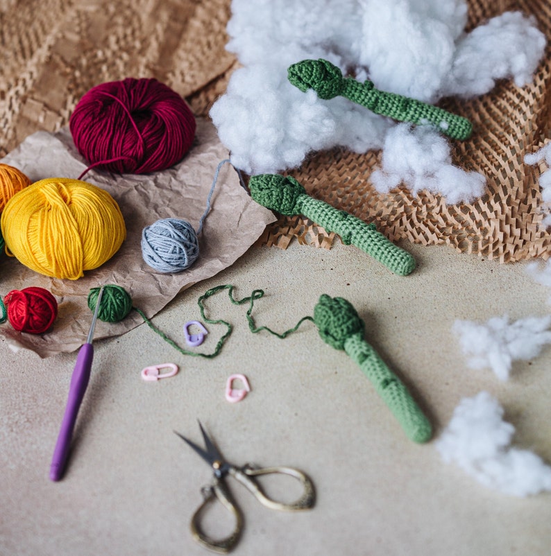 ASPARAGUS Crochet Pattern PDF - Amigurumi Asparagus Spears. Farmers ...