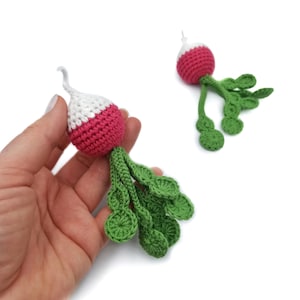 RADISH Crochet Pattern PDF - Amigurumi Radish Pattern. Play Food Radish ...