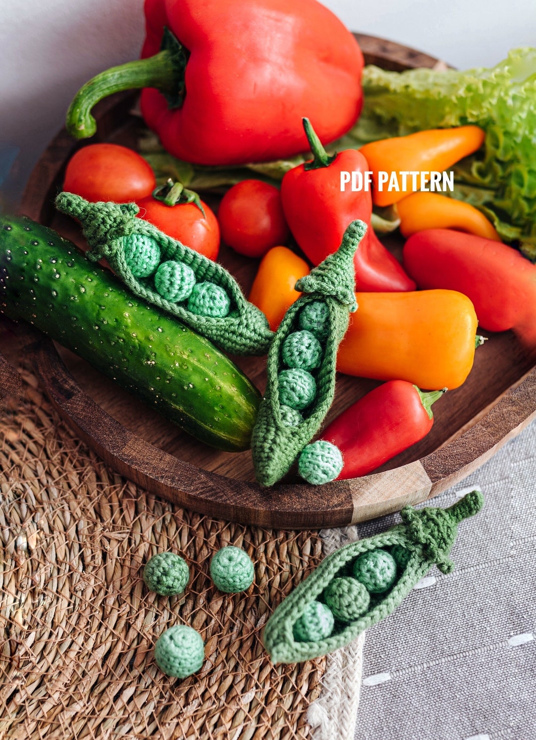 GREEN PEA Crochet Pattern PDF - Crochet Green Pea Pattern. Crochet ...