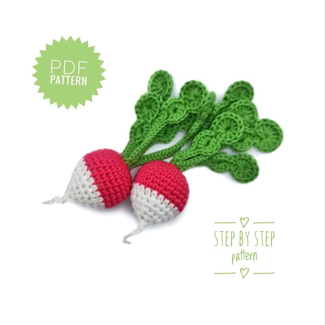 RADISH Crochet Pattern PDF Amigurumi Radish Pattern. Play - Etsy