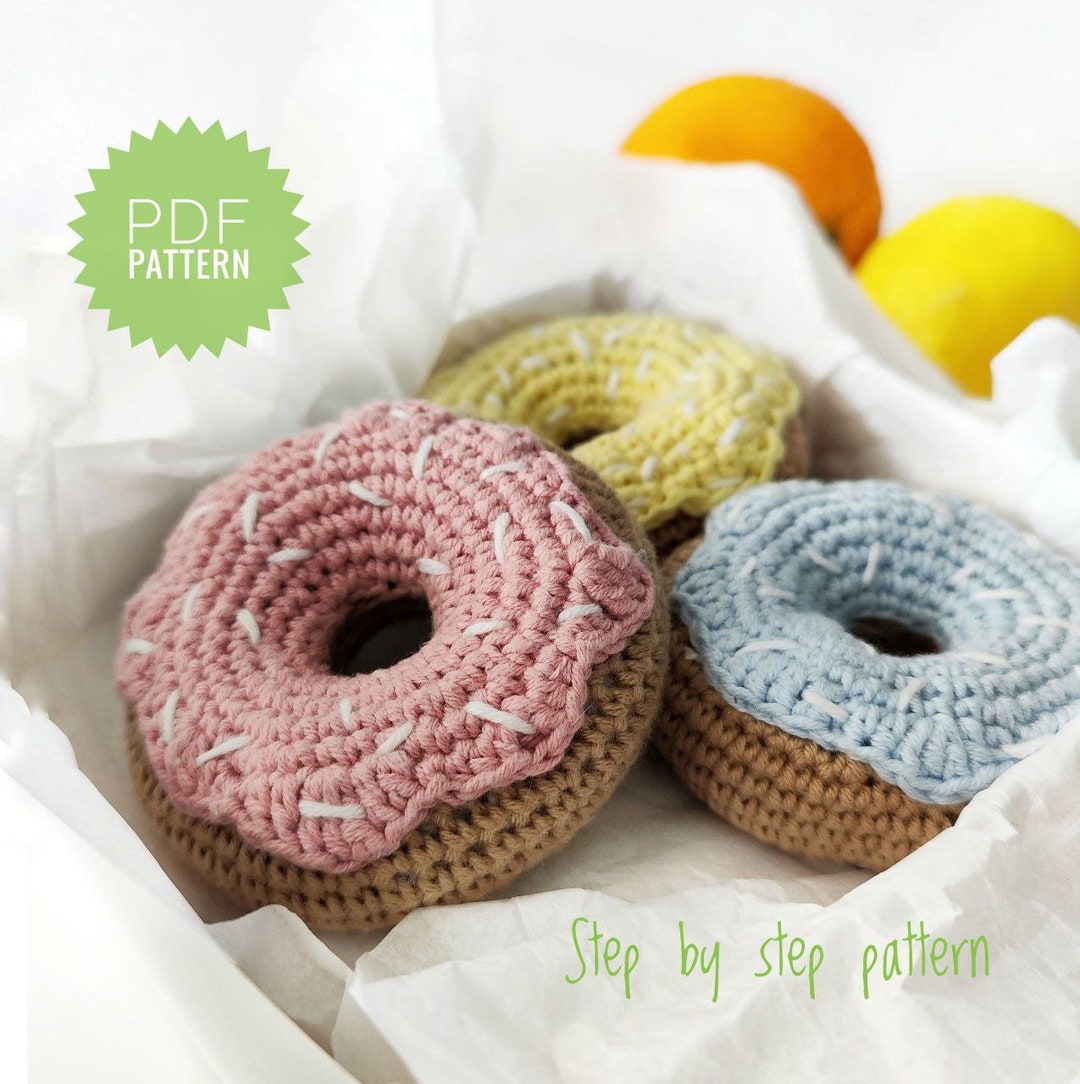 DONUT Crochet Pattern PDF - Crochet Food Pattern Cute Crochet Pattern ...