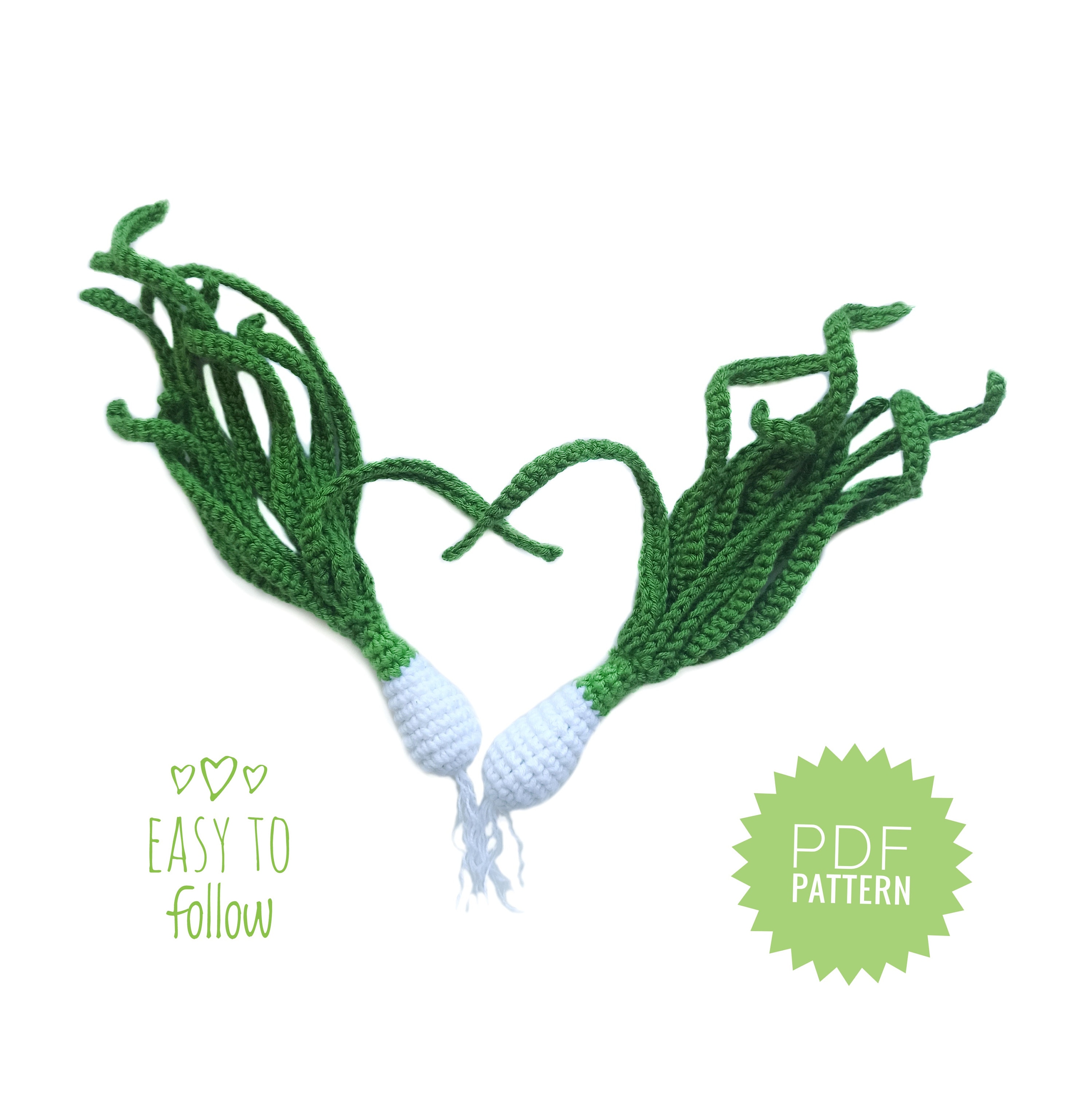 SPRING ONION Crochet Pattern PDF Scallion Crochet Pattern. - Etsy
