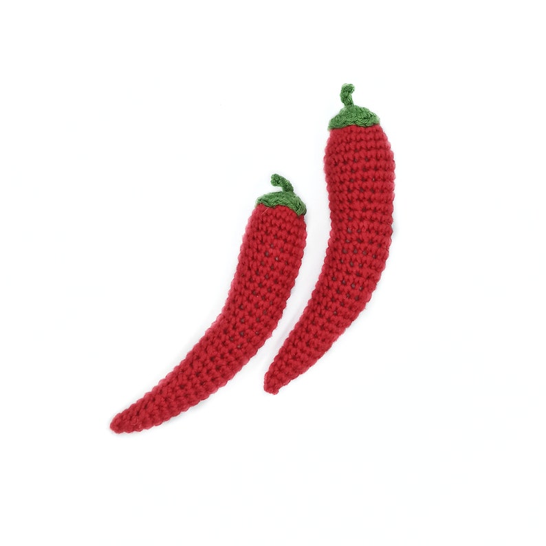 CHILI PEPPER Crochet Pattern PDF Amigurumi Hot Pepper - Etsy