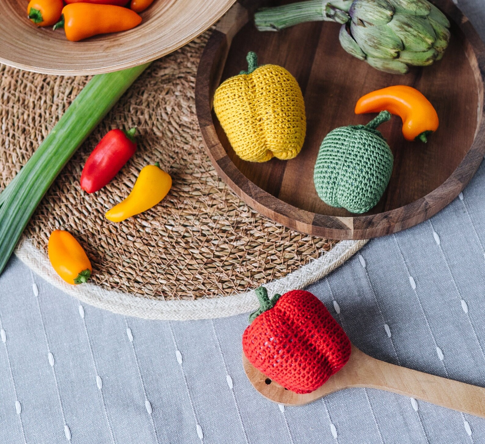 BELL PEPPER Crochet Pattern - Amigurumi Food Play Kitchen Food Crochet ...