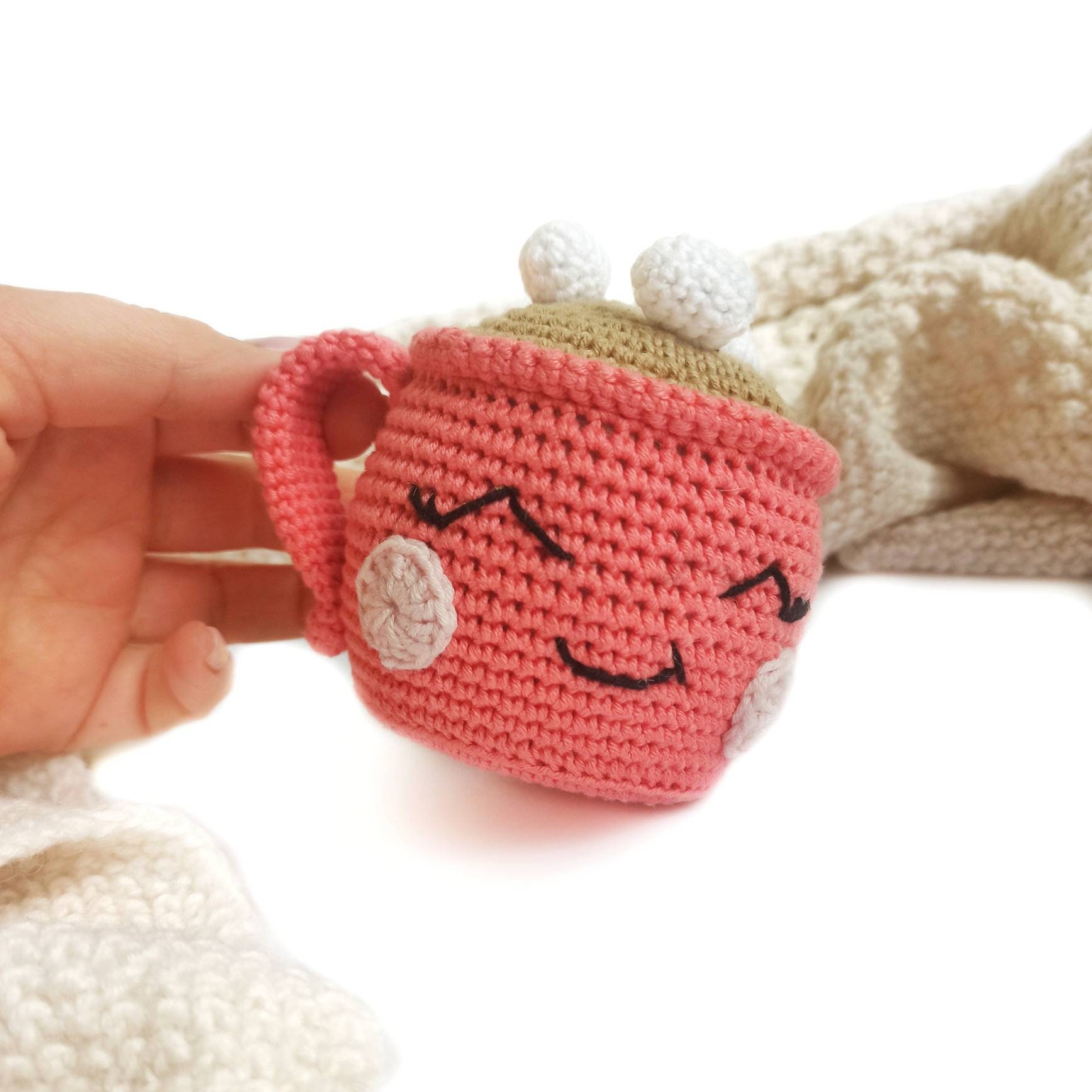 MUG Crochet Pattern Kawaii Amigurumi Cup Pattern. Hot Cocoa - Etsy