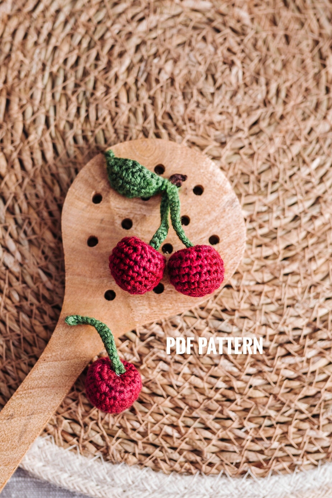 CHERRY Crochet Pattern PDF - Amigurumi Cherry Pattern. Crochet Cherry ...