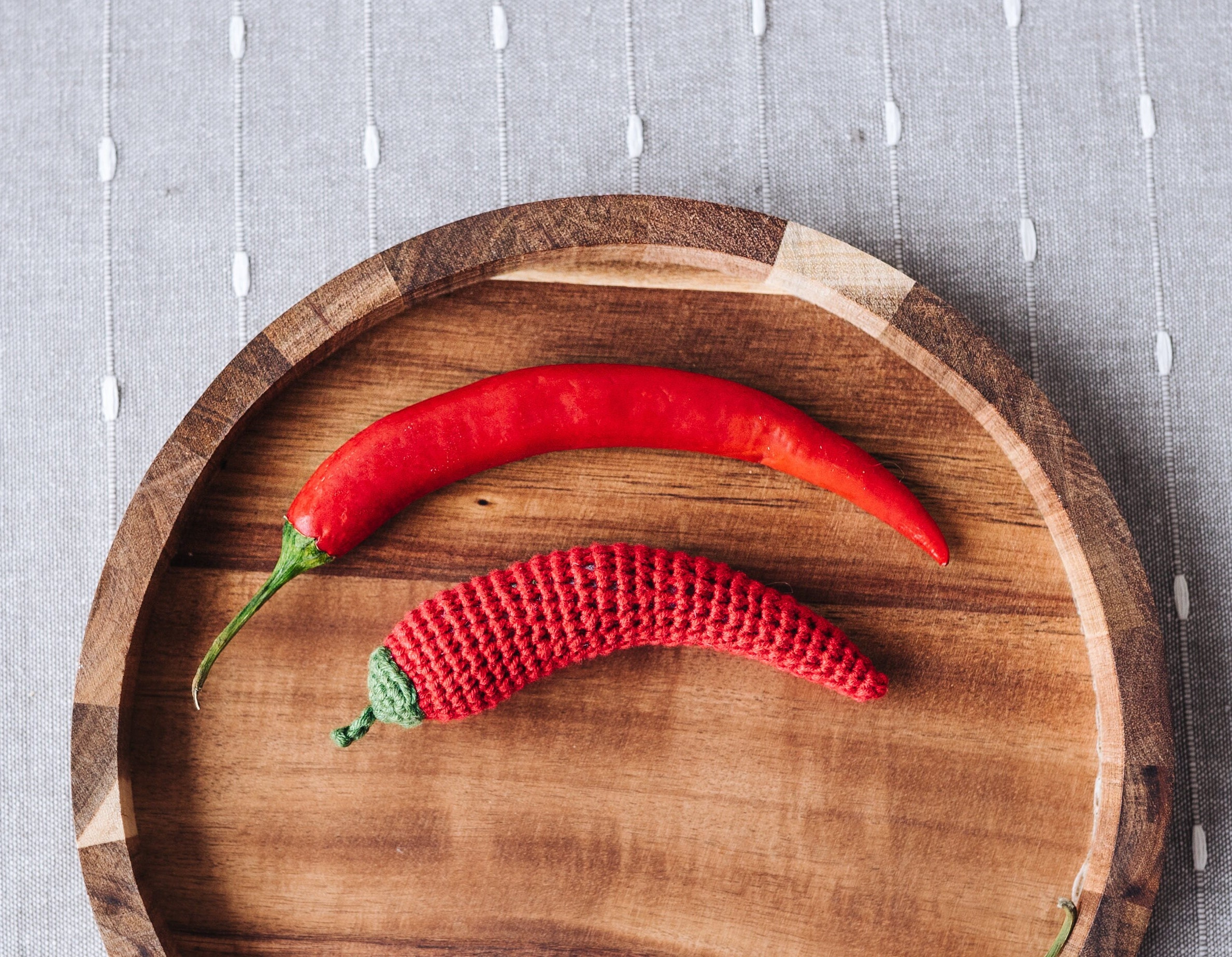 CHILI PEPPER Crochet Pattern PDF - Amigurumi Food Crochet Play Food Hot ...