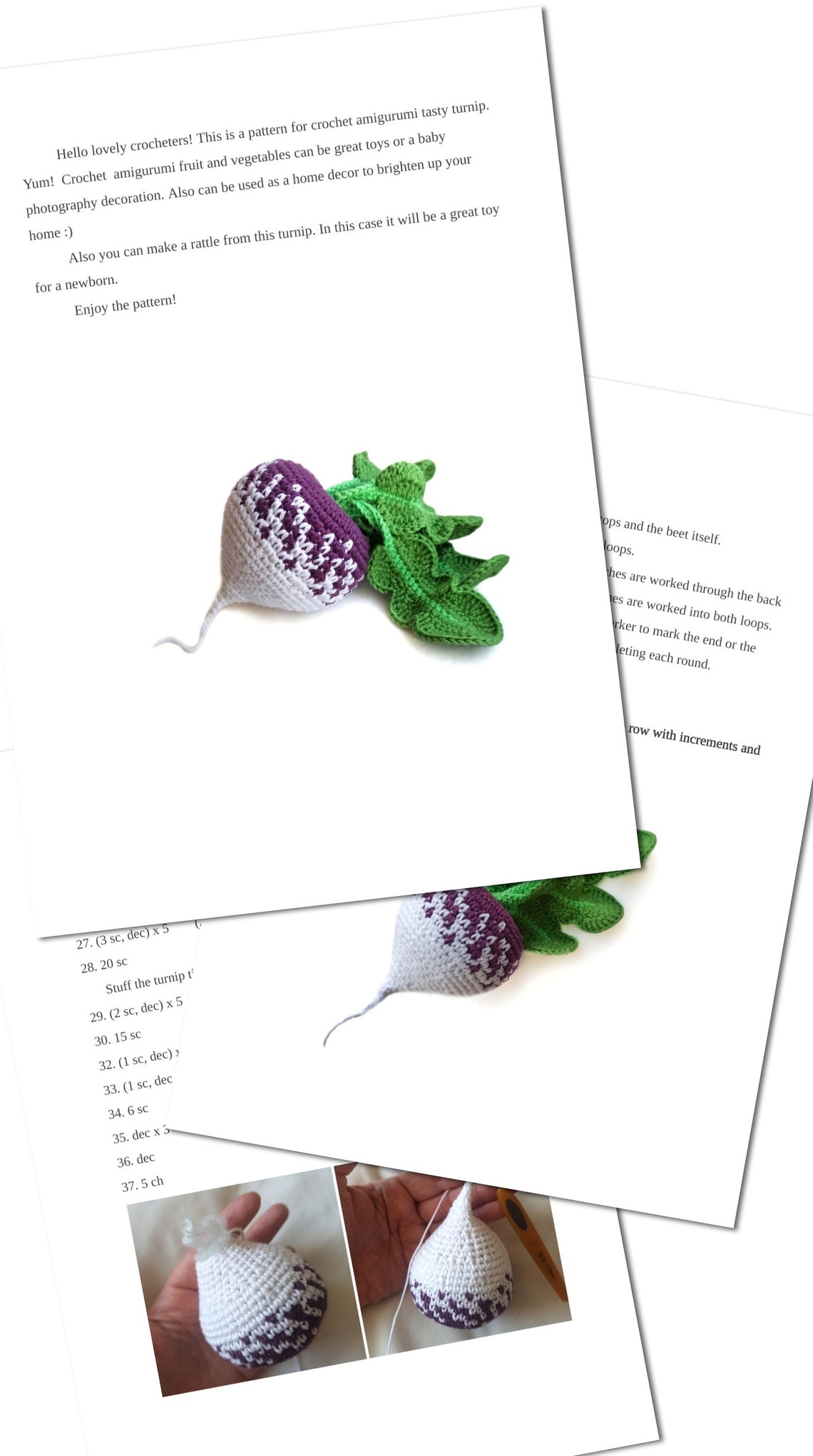 TURNIP Crochet Pattern PDF Amigurumi Turnip Pattern. Crochet - Etsy