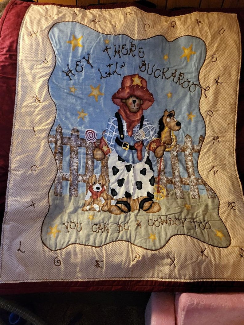 Cowboy Baby/toddler Quilt - Etsy