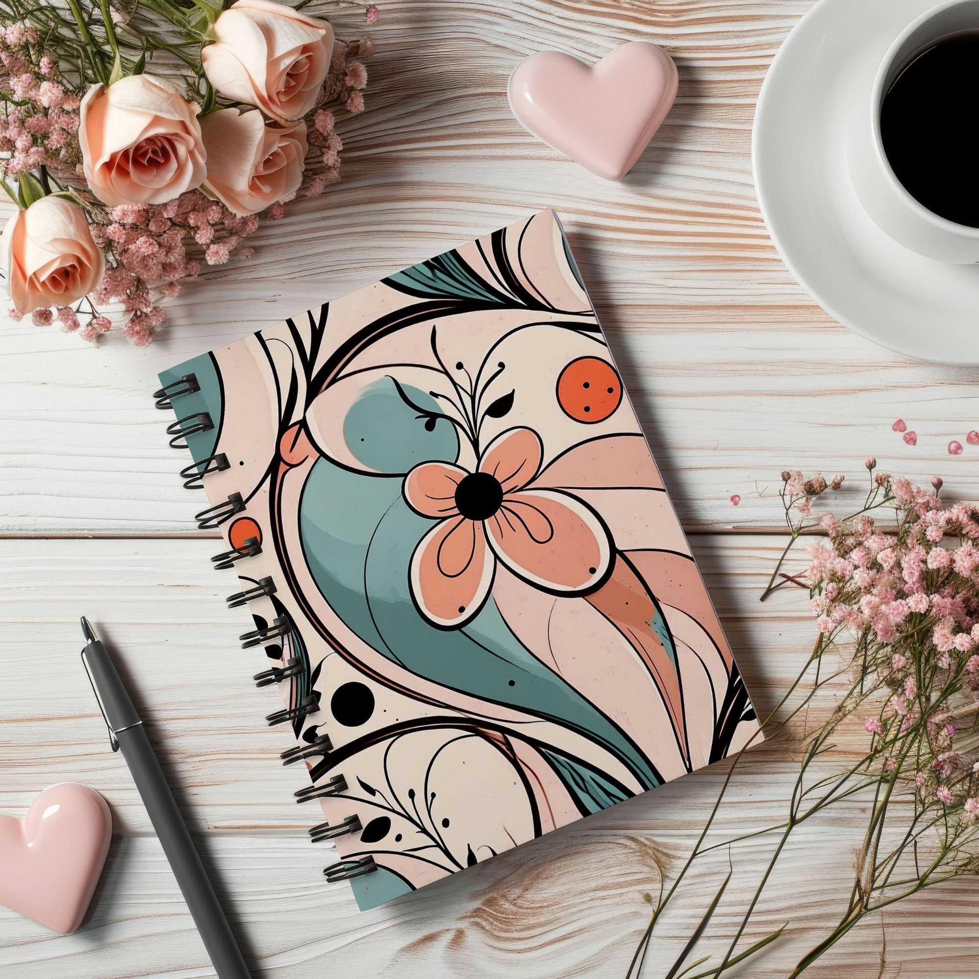 4 Spiral Notebook Covers - Etsy