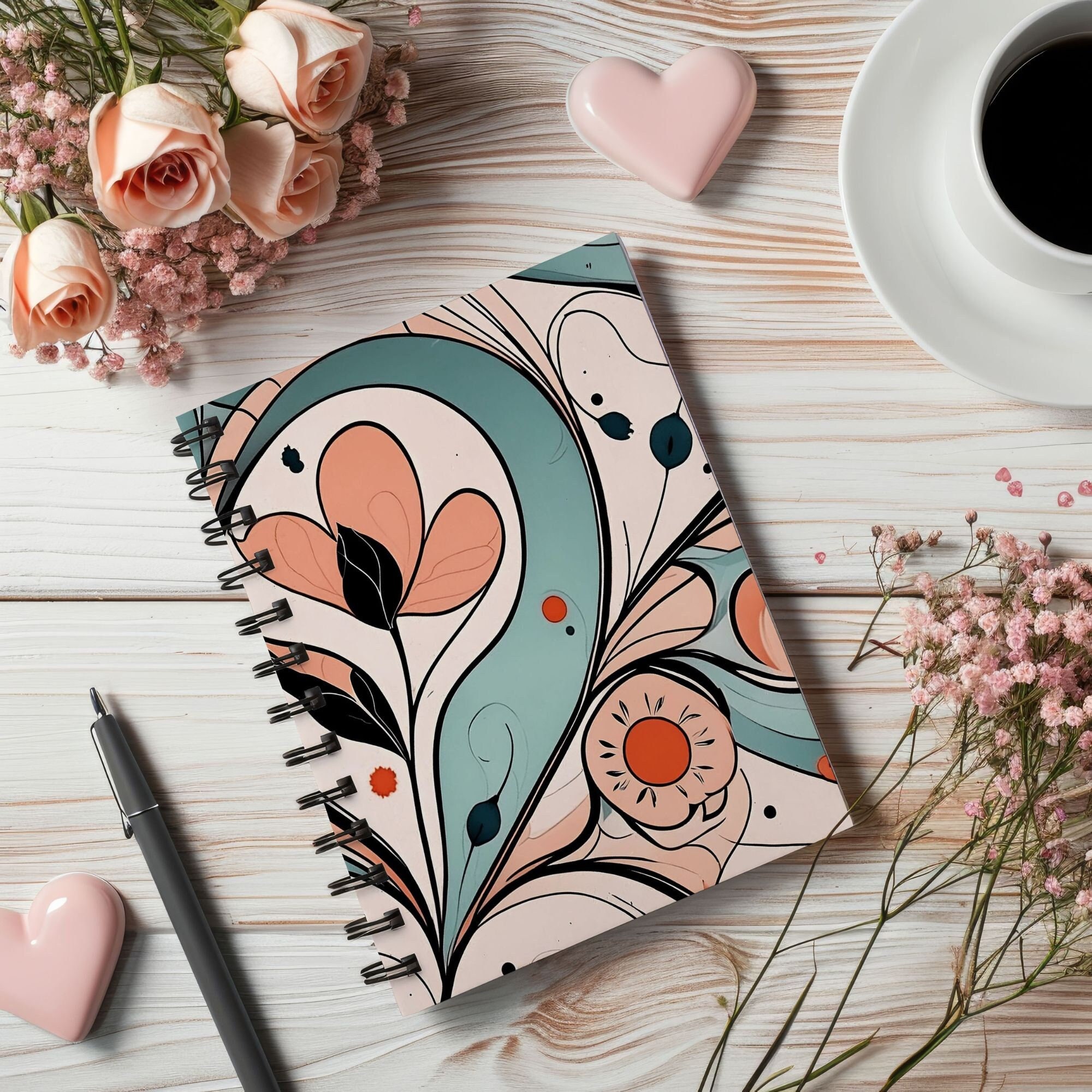 4 Spiral Notebook Covers - Etsy