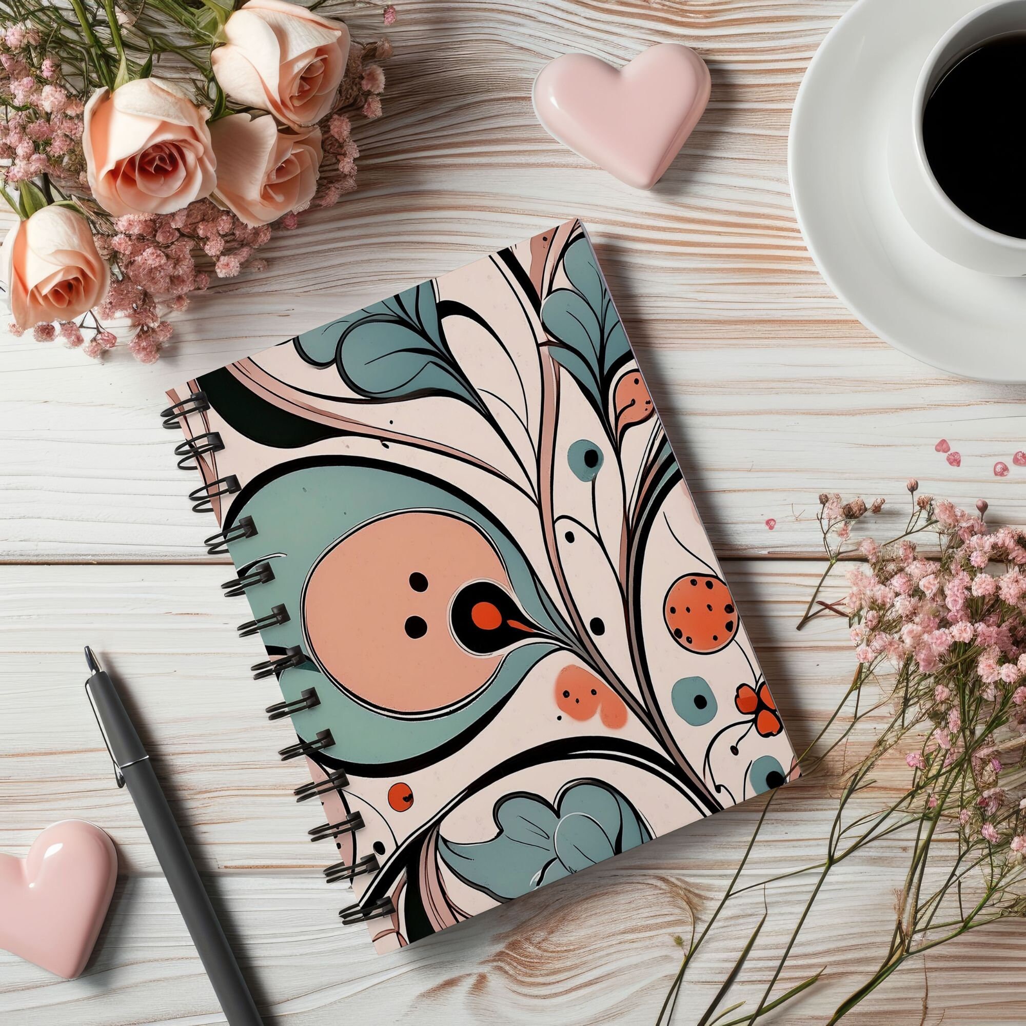 4 Spiral Notebook Covers - Etsy