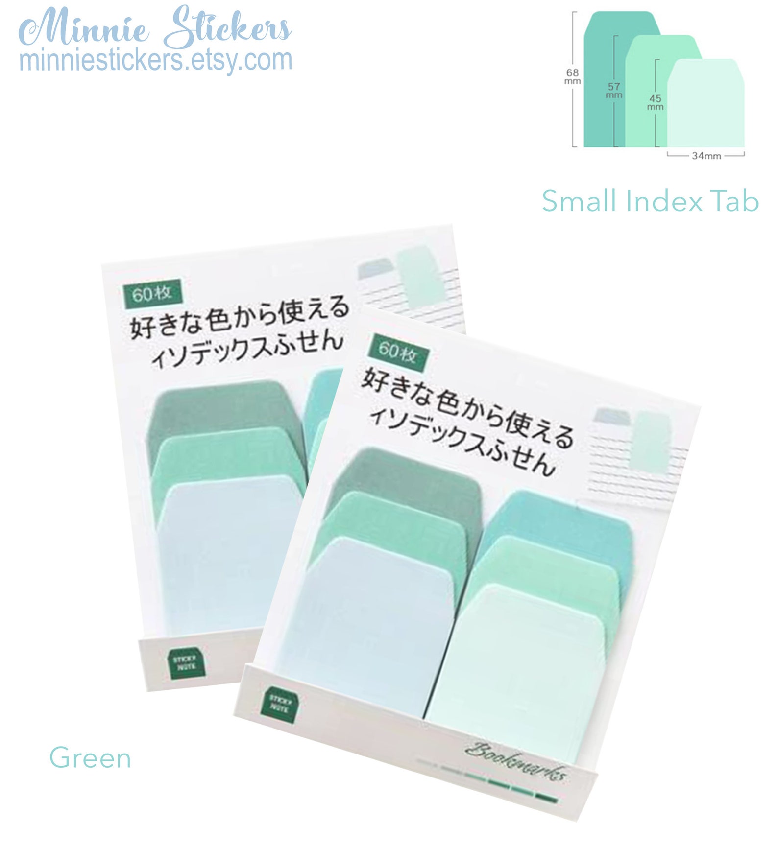 Buy Pastel Color Sticky Tabs, Index Tabs, Memo Pad, Pastel Stationery ...