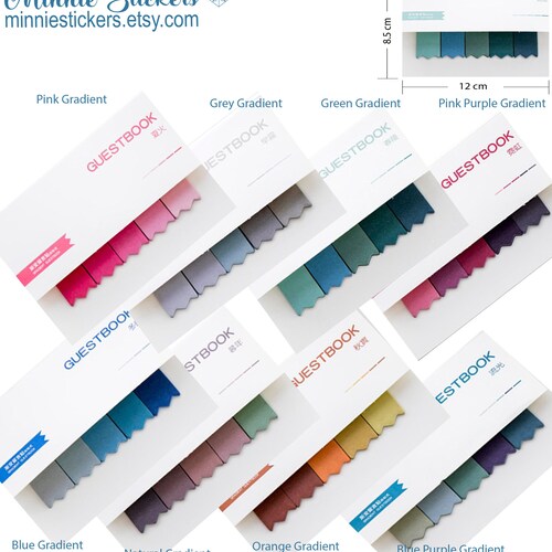 Pastel Index Tabs Memo Sticky Notes Planner Tabs Sticky Etsy Uk