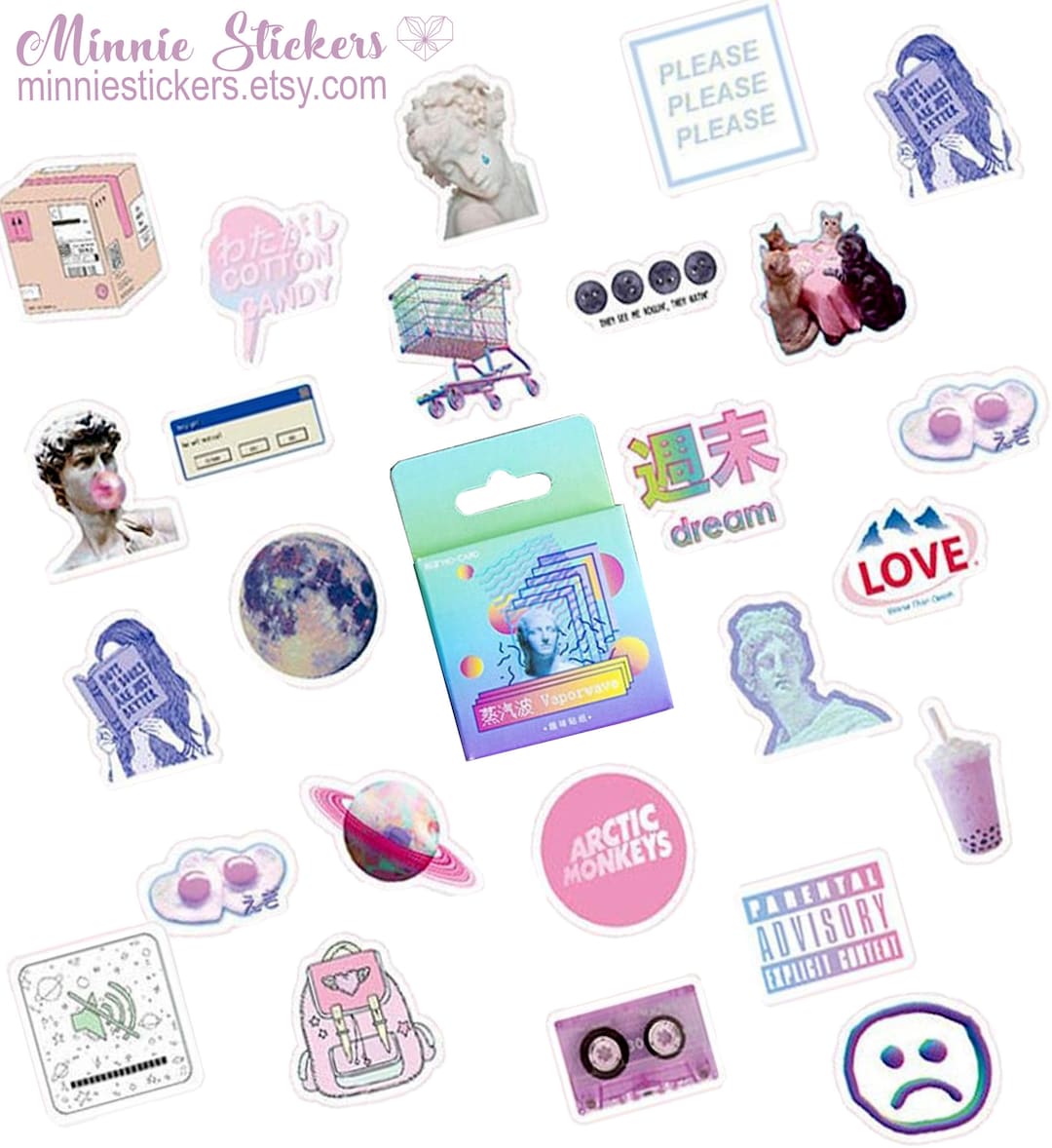 46pcs Visco Stickers, Colorful Fun Stickers, Many Styles Stickers ...