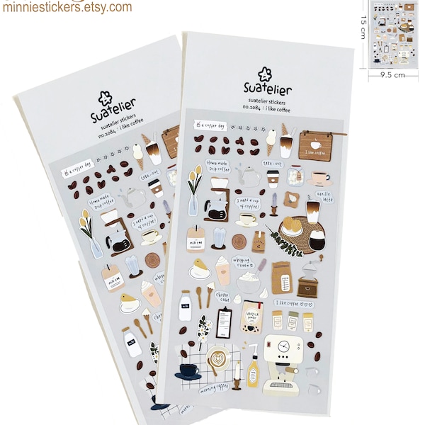 Cute Coffee Stickers - Etsy