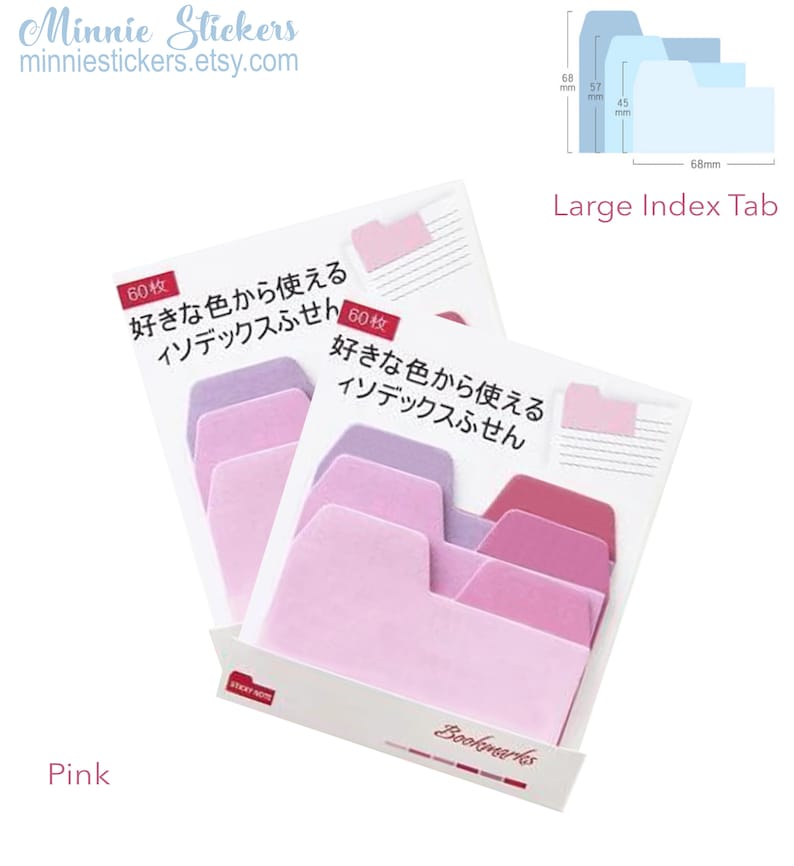 Buy Pastel Color Sticky Tabs, Index Tabs, Memo Pad, Pastel Stationery ...