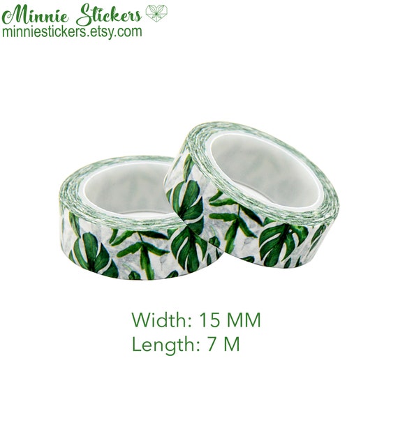 Green Leaf Washi Green Palm Leaf Washi Tape Green Washi | Etsy
