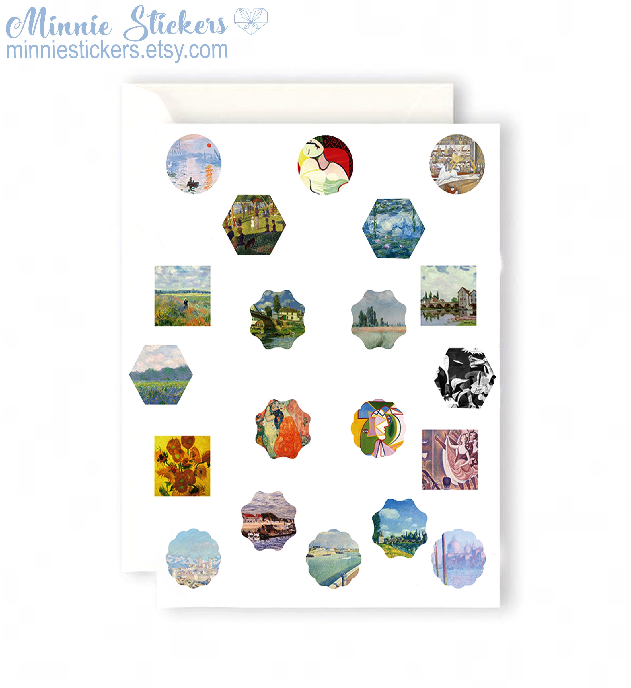 46pcs Art Gallery Stickers Decorative Art Stickers Pack - Etsy UK