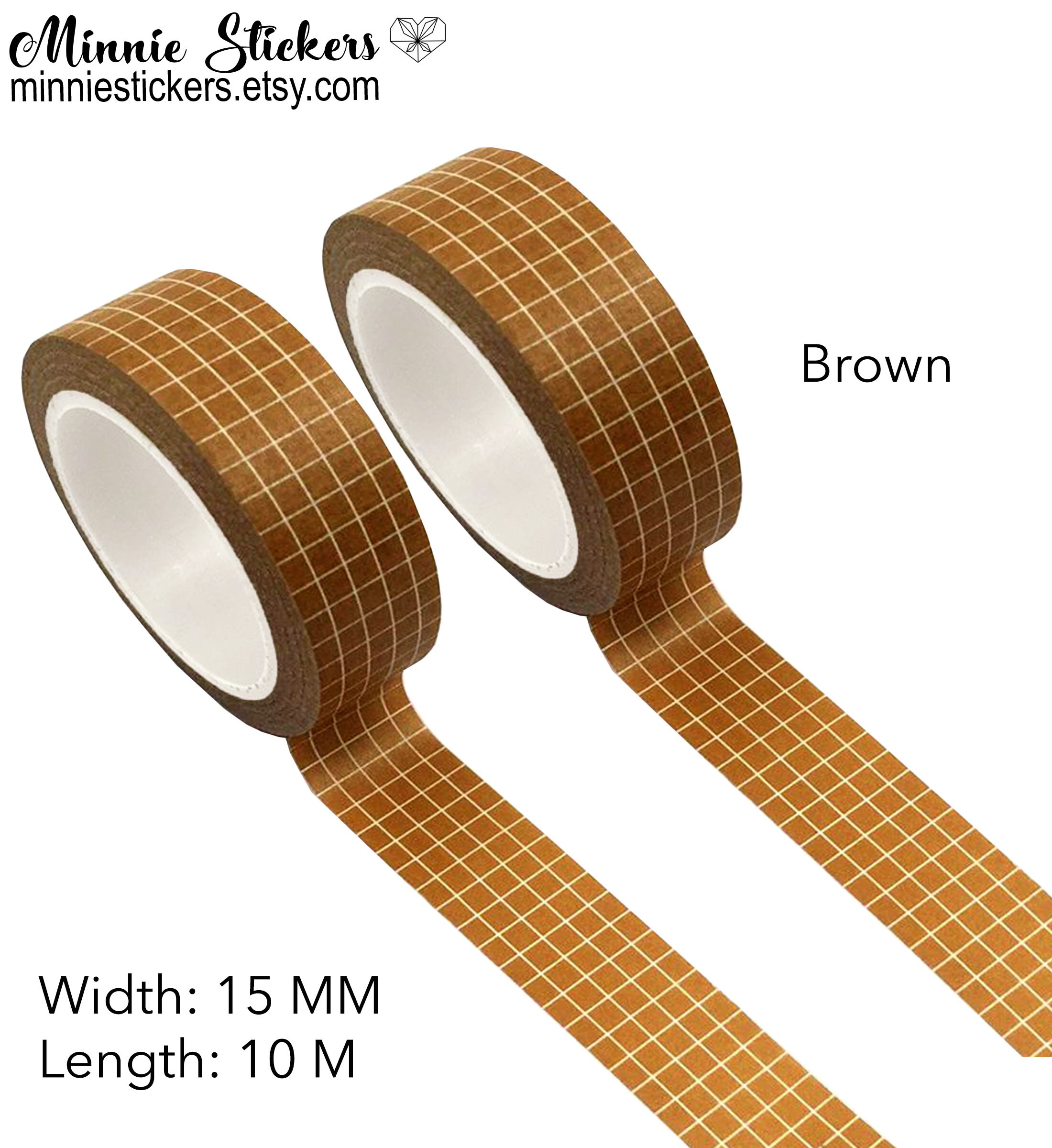 Grid Washi Tape Grid Washi Set Grid Planner Washi Black | Etsy