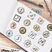 Vintage Number Stickers, 45pcs Calendar Stickers Set, Date Sticker ...