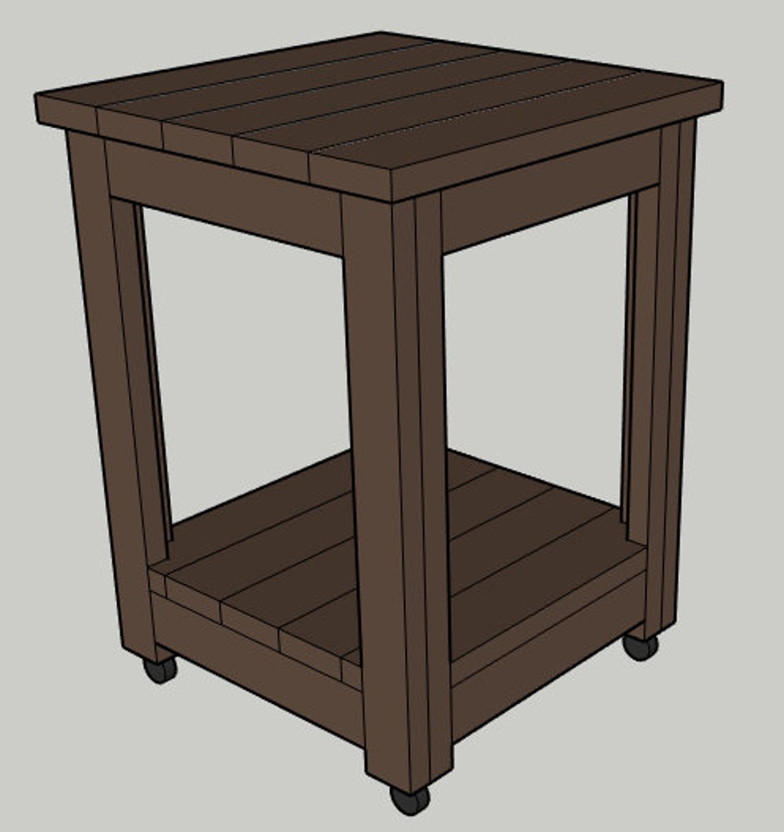 Kitchen Island Woodworking Plans - Etsy