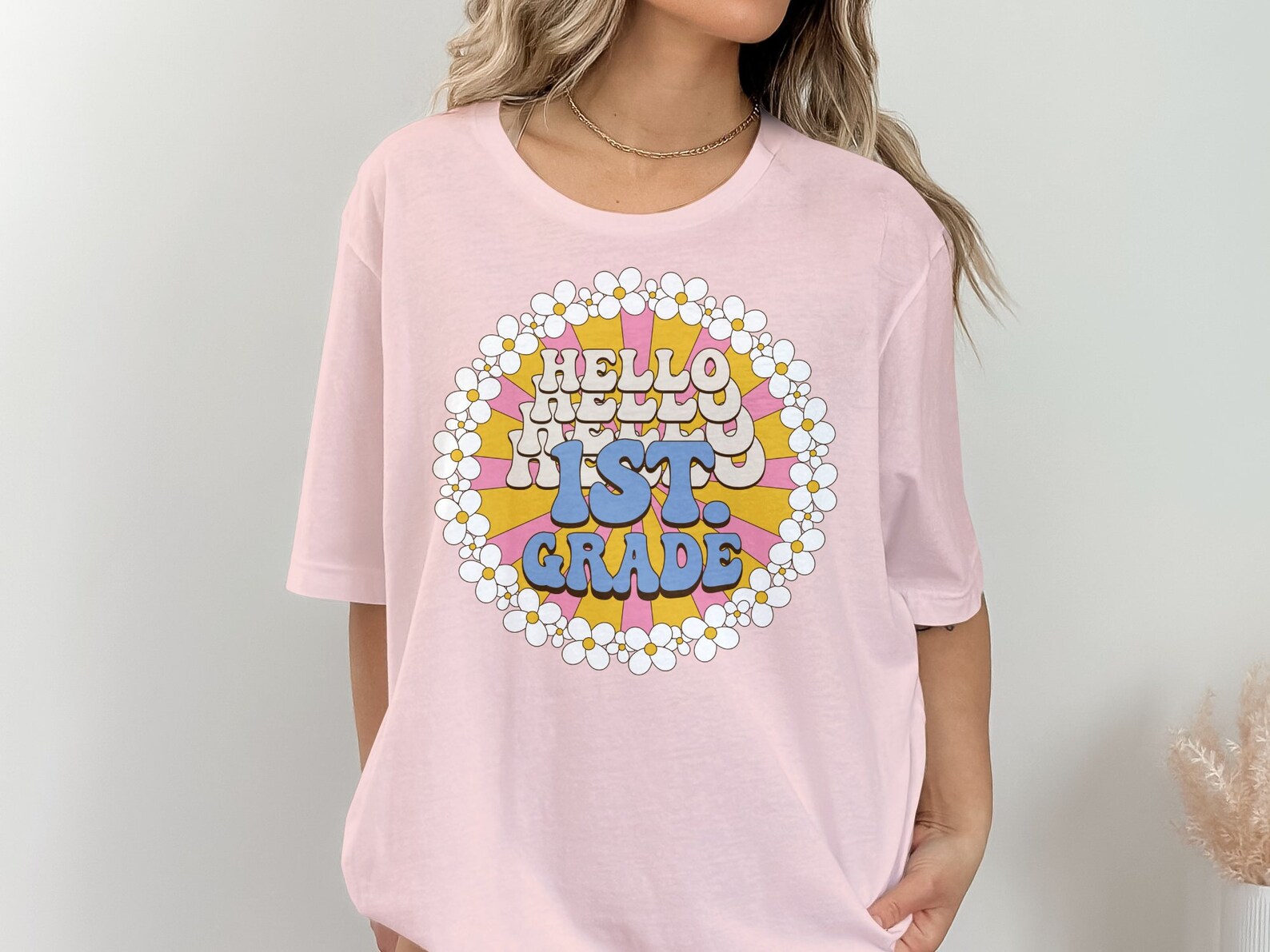 Hello 1st Grade Png Design, Teacher Digital Download, Teach Sublimation ...