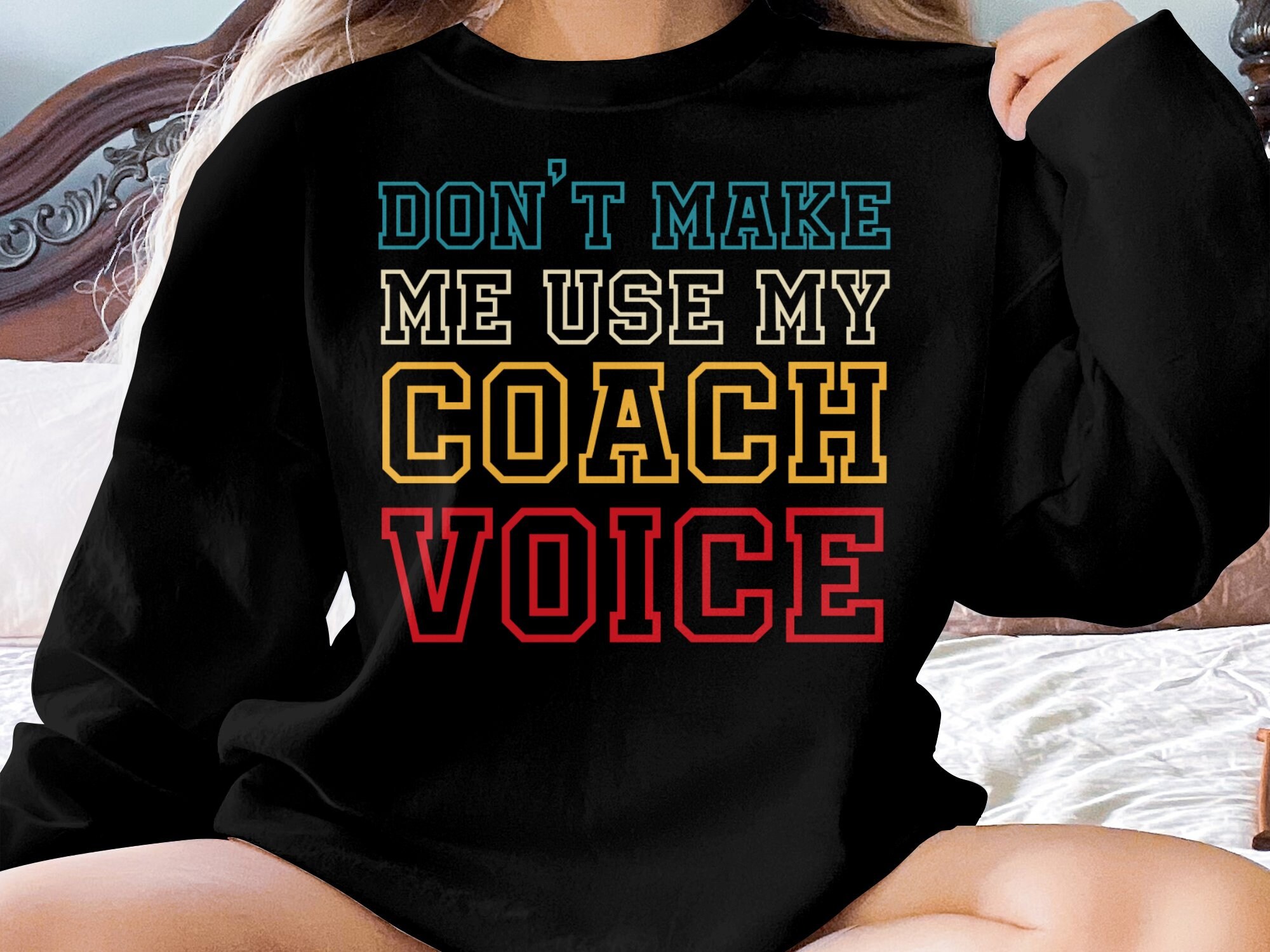 Funny Coach Png Design, Coach Voice Sports Digital Download, POD ...