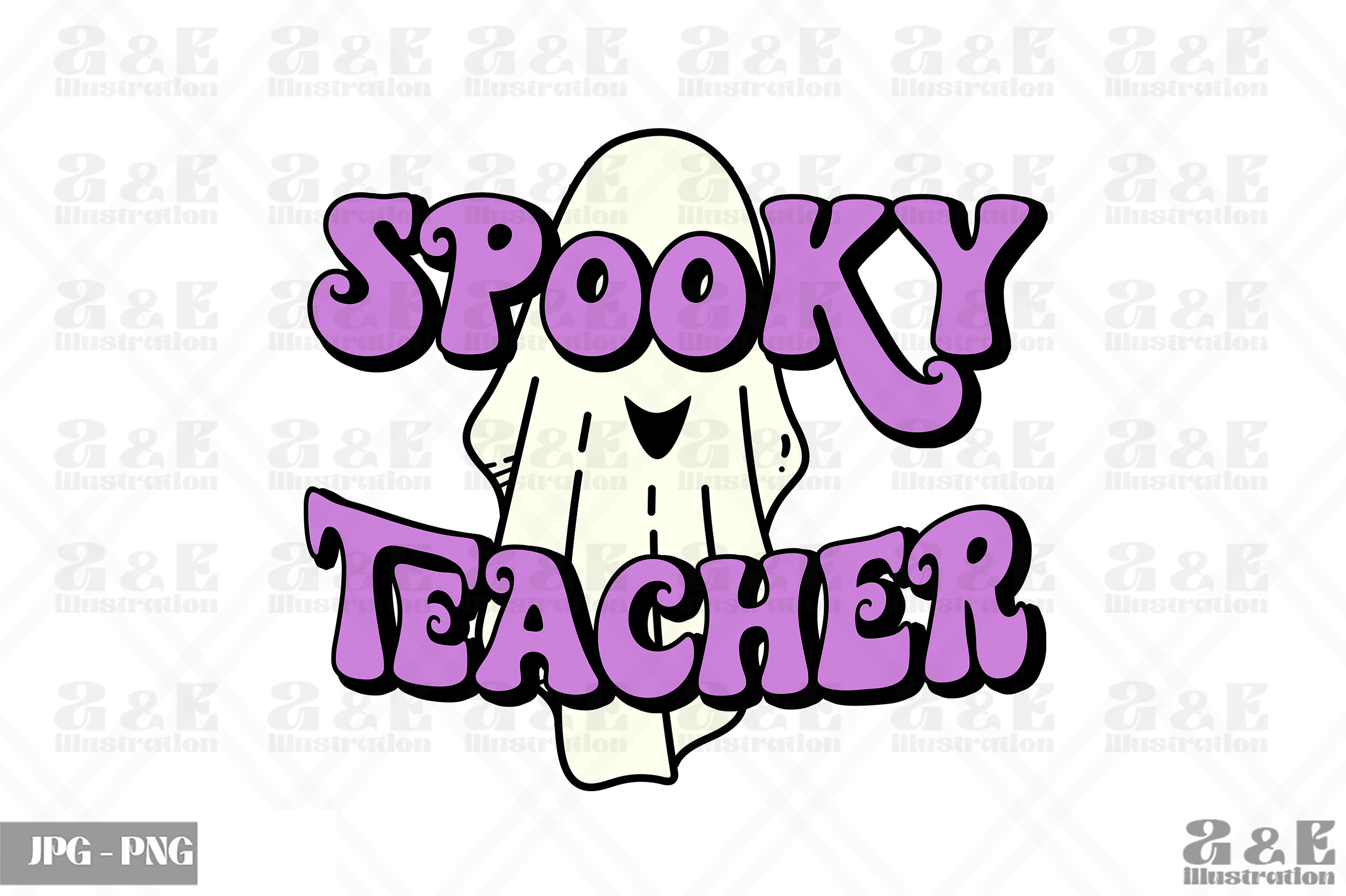 Cute Spooky Teacher Png Design, Ghost Halloween Digital Download, Trick ...