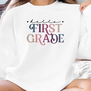 Hello First Grade Png Design, Teacher Digital Download, Teach ...