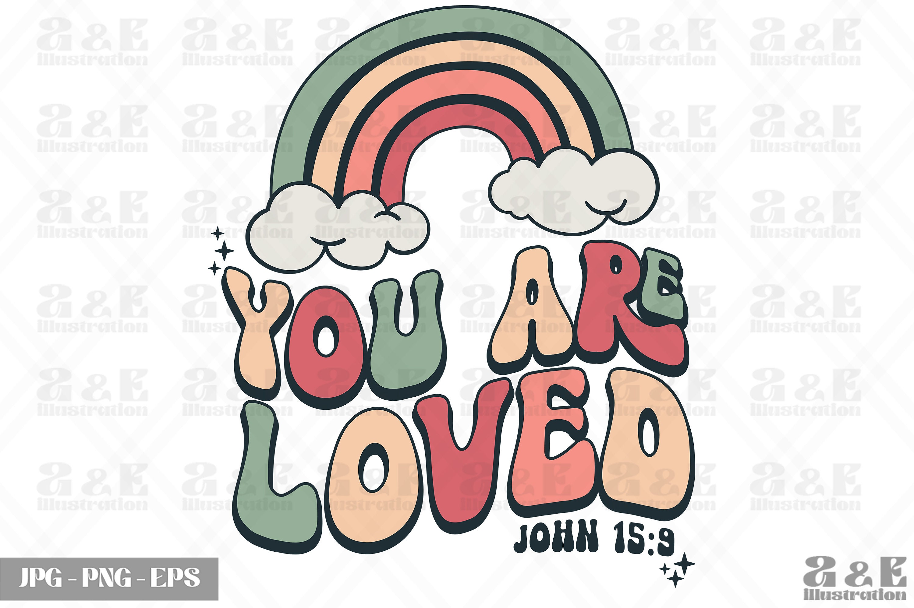 Eres amado Diseño png, Descarga digital cristiana, Sublimación de citas ...