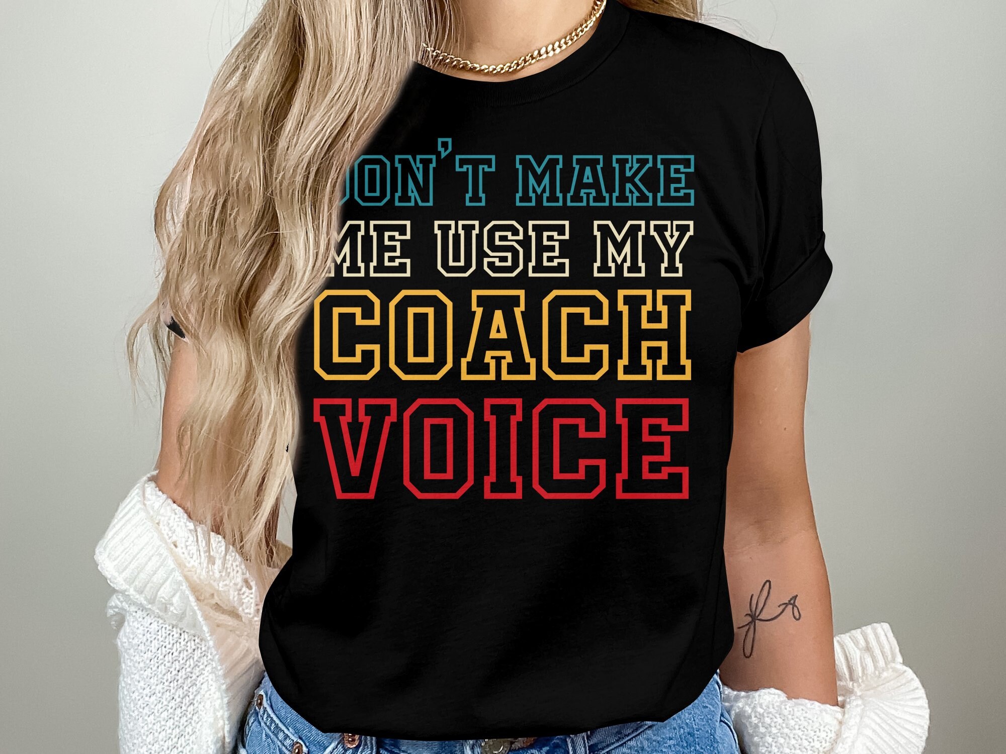 Funny Coach Png Design, Coach Voice Sports Digital Download, POD ...