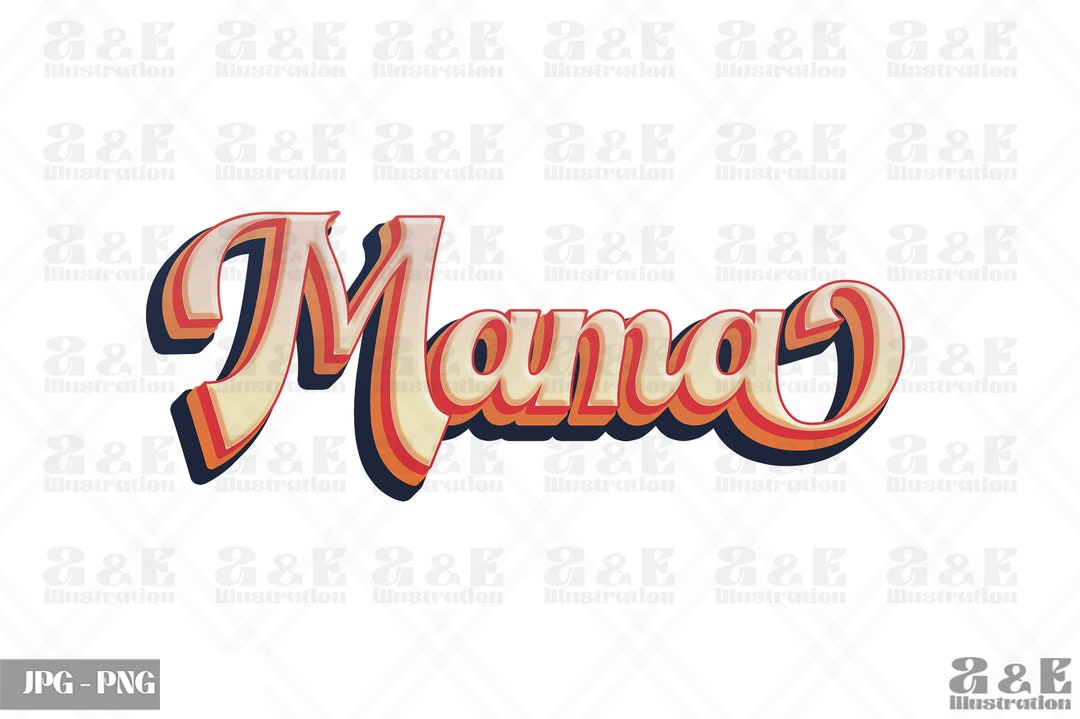 Vintage Mama Text PNG Design: Momlife Sublimation (digital Download) - Etsy