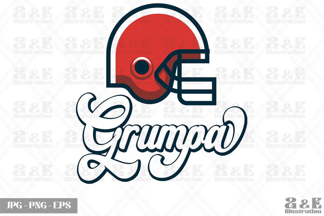 Football Grumpa Png Design, American Football Digital Download ...