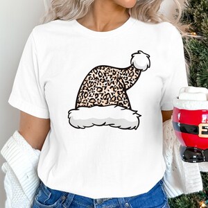 Leopard Print Santa Hat Png Design, Cute Xmas Digital Download ...