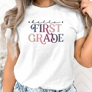 Hello First Grade Png Design, Teacher Digital Download, Teach ...