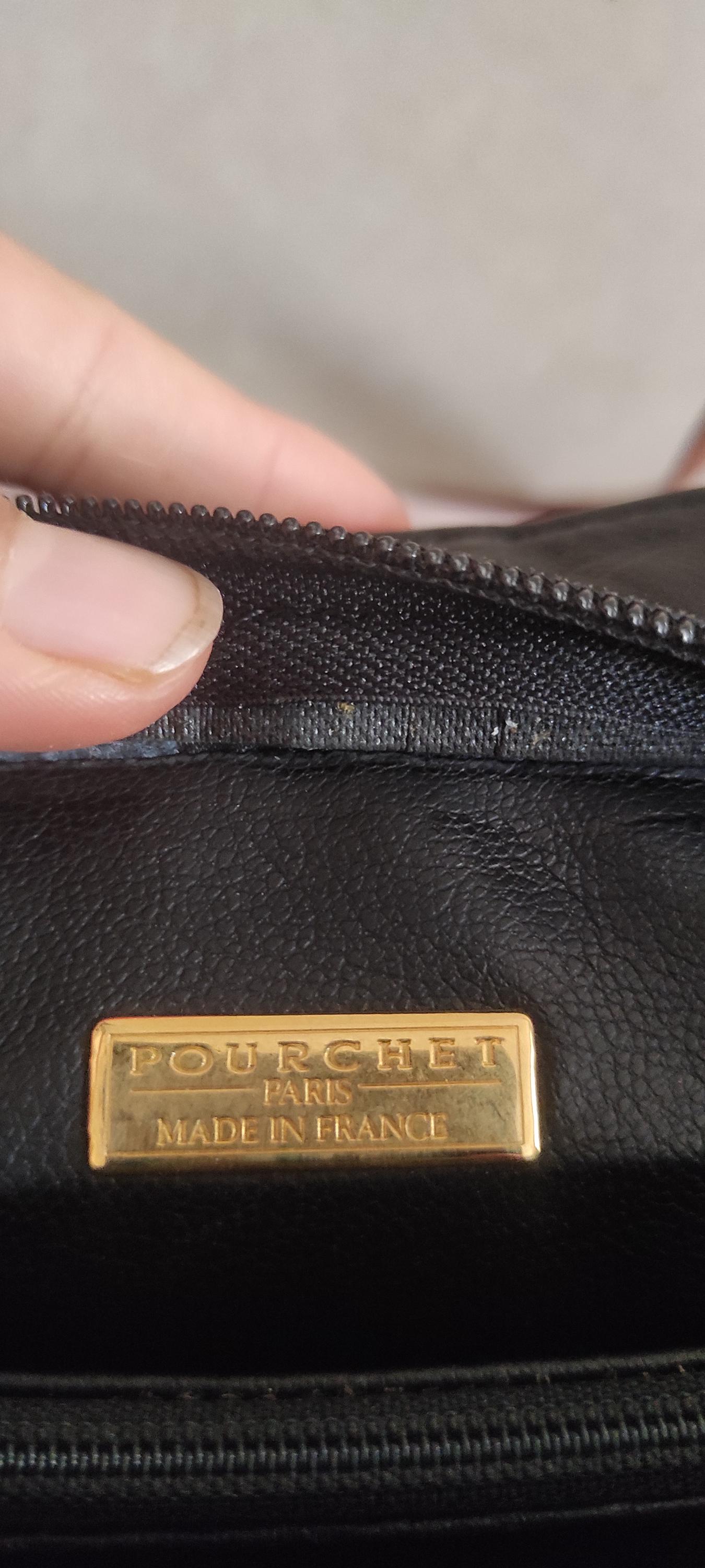 Vintage Pourchet Paris Leather Bag: Made in France - Etsy