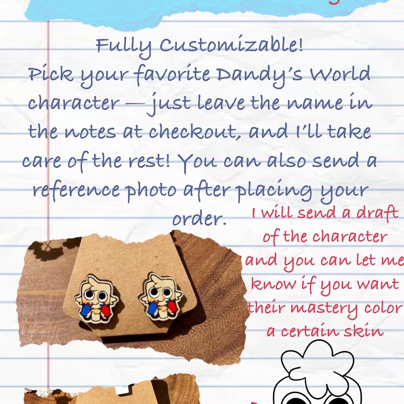 Dandy's World Merch - Etsy