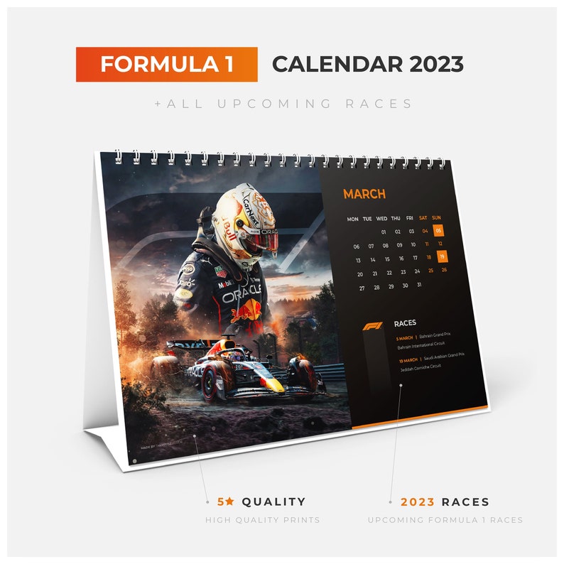 Formule 1 Kalender 2023 Max Verstappen 2023 Formule 1 - Etsy Nederland