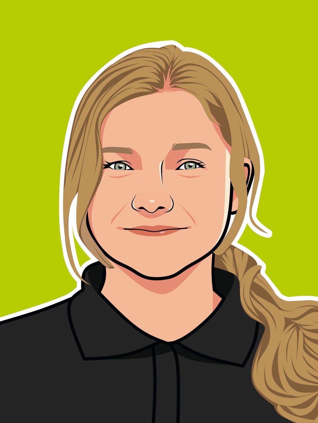 Digital Portrait Cartoon Custom Portrait Print Digital - Etsy