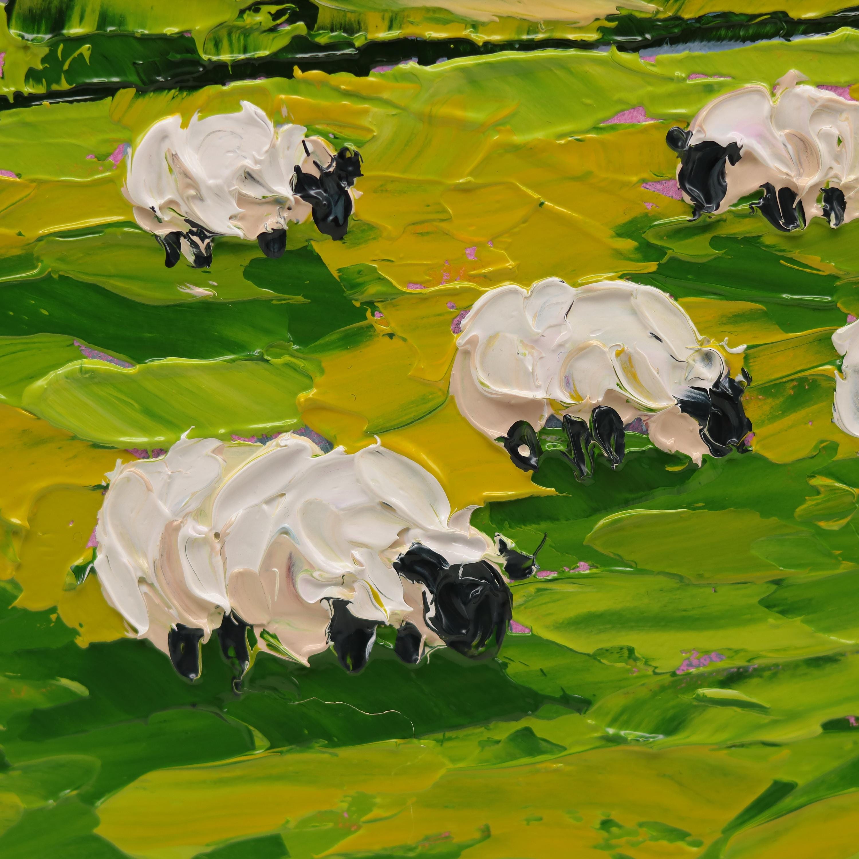 Ireland Oil Painting Irish Countryside Original Art Abstract Landscape ...