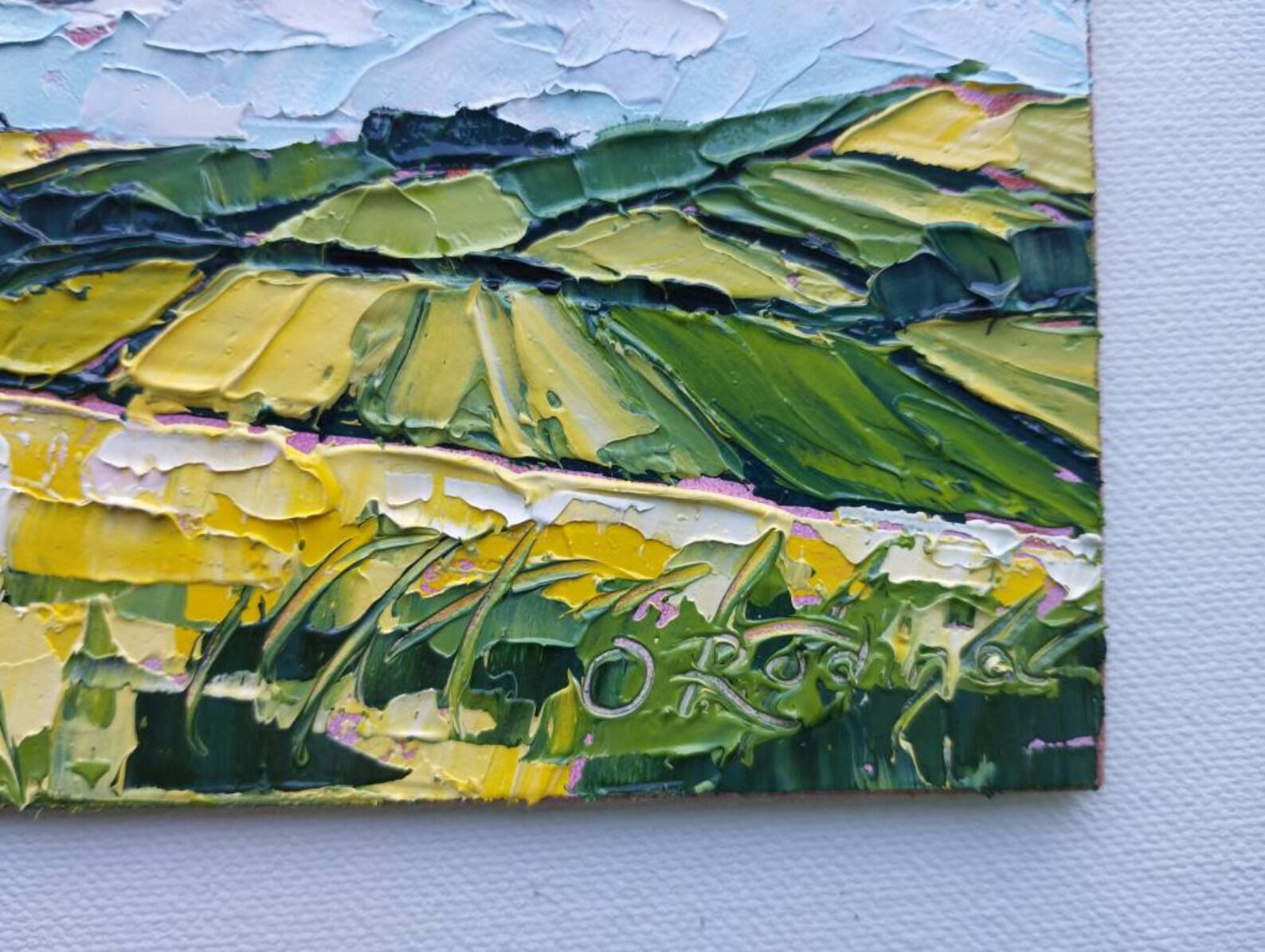 Cloud Painting Original Small Midwest Landscape Painting - Etsy