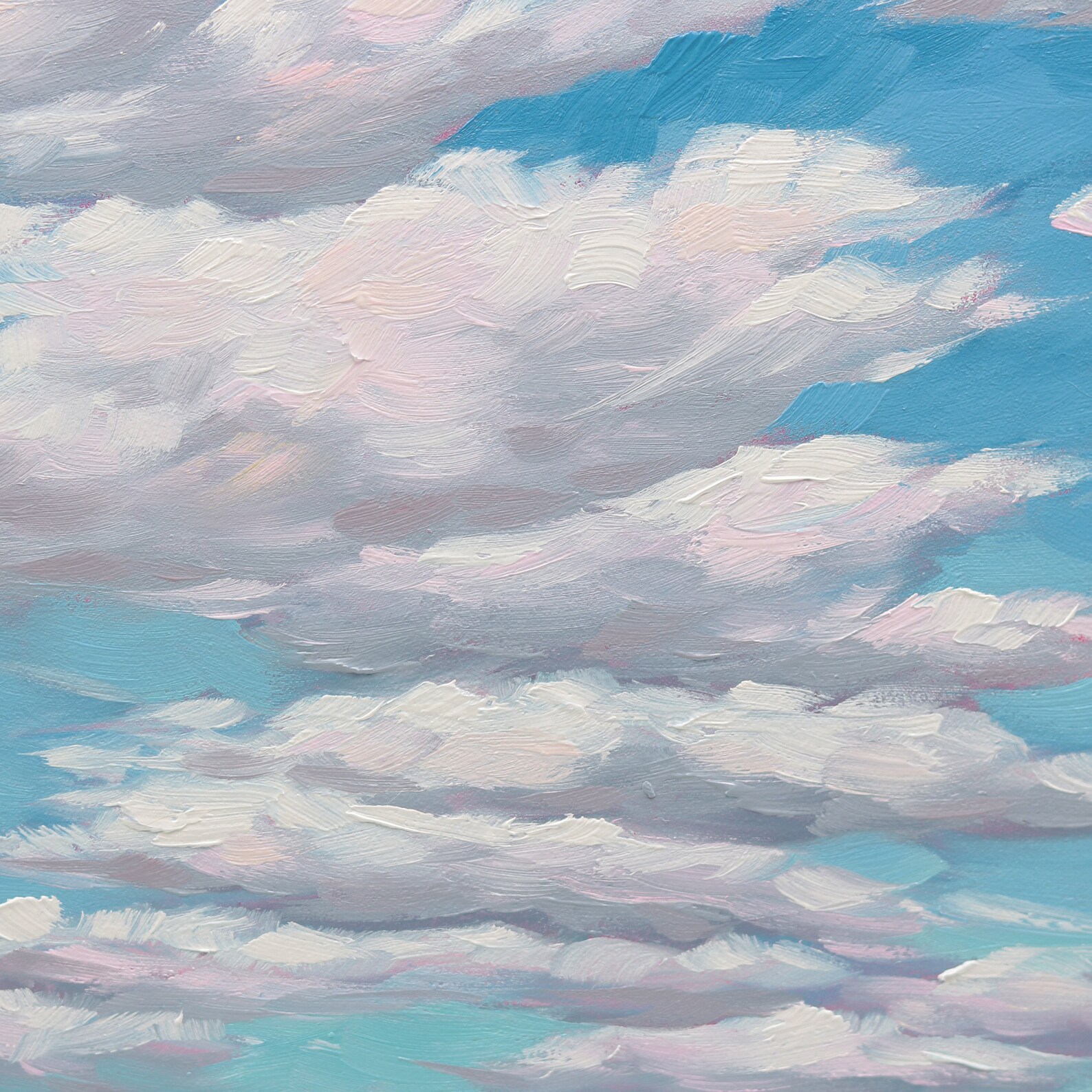 Original Landscape Oil Painting: Midwest Prairie Cloudscape Art - 10x10 ...