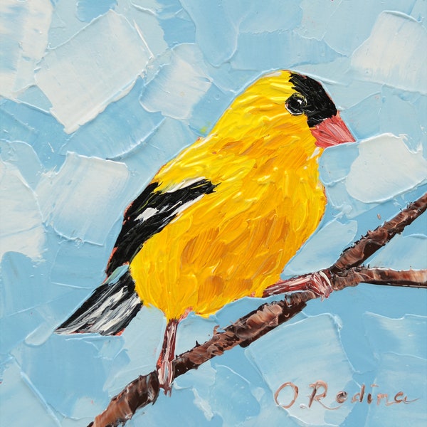 Goldfinch Painting - Etsy