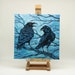 Raven Oil Painting Original on Canvas Two Ravens Art Work - Etsy