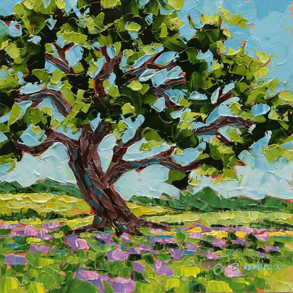 Flower Tree Painting - Etsy