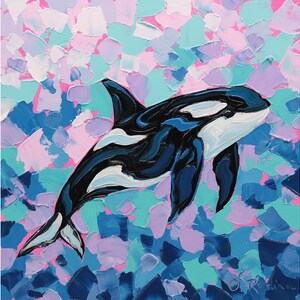 Orca Oil Painting - Killer Whale Art Original - Etsy