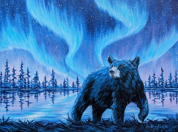Northern Lights Oil Painting