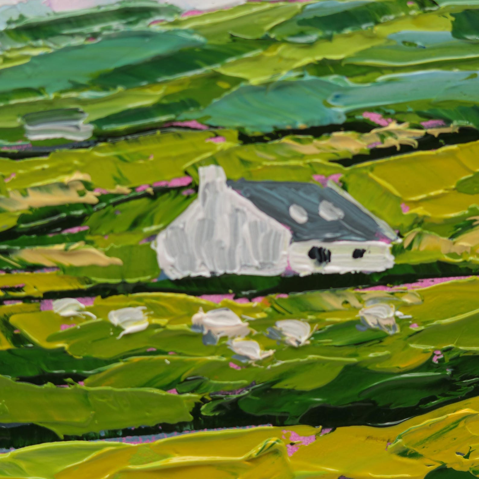 Ireland Oil Painting Irish Countryside Original Art Abstract Landscape ...